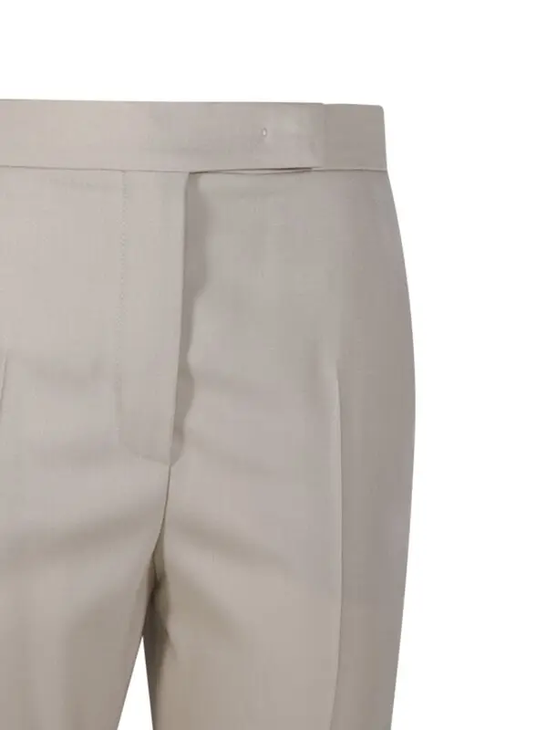Max Mara Straight-leg Wool, Mohair, And Silk Trousers