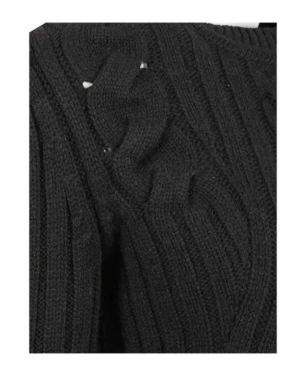 Alexander McQueen Peplum Cable-knit Jumper