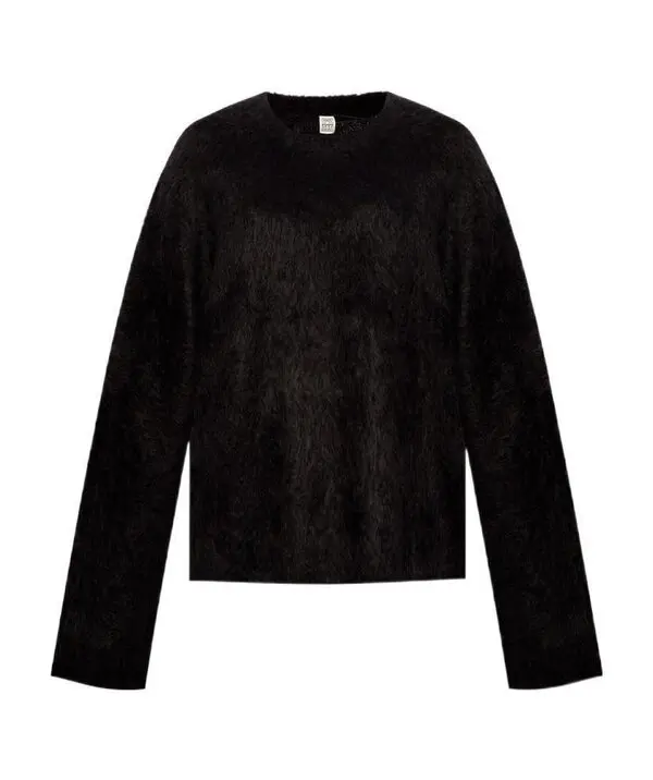 TOTEME Oversized Fur Jumper - Black