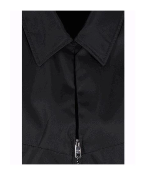 Prada Sleeveless Belted Dress With Front Zipper And Patch Pockets