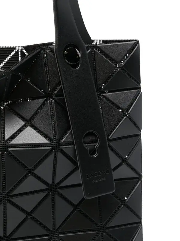 Issey Miyake Prism Matte Logo Detailed Tote Bag - Black
