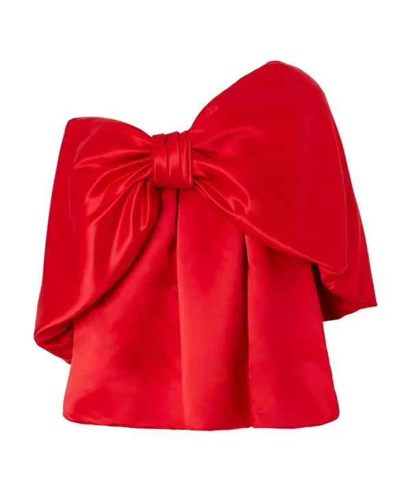 Simone Rocha Oversized Bow Satin Top