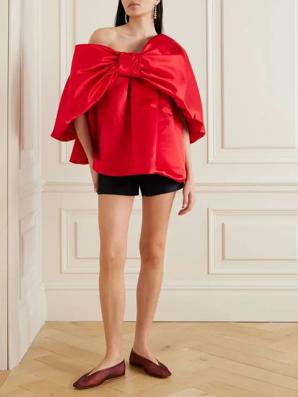 Simone Rocha Oversized Bow Satin Top