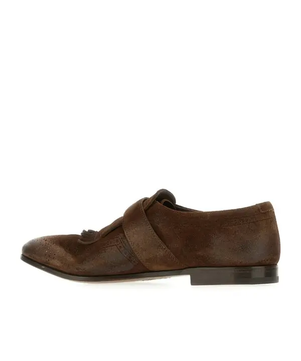 Church's Shanghai Laser Monk Strap Suede Shoes