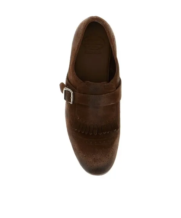 Church's Shanghai Laser Monk Strap Suede Shoes