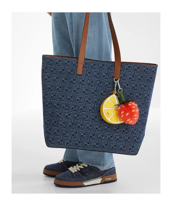 Fendi Ff Jacquard Low-top Sneakers - Blue