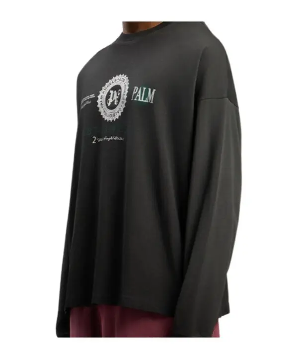 Palm Angels Dollar-graphic Long-sleeve T-shirt