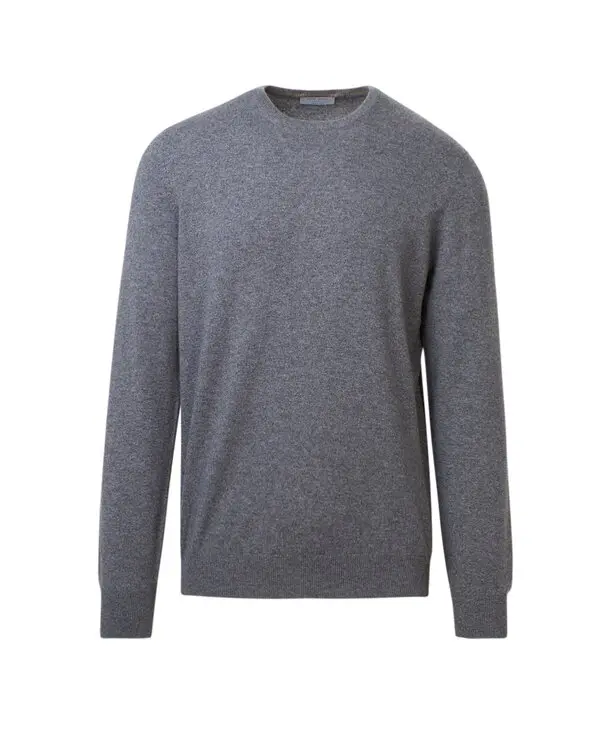 GRAN SASSO Long-sleeved Crewneck Jumper - Gray