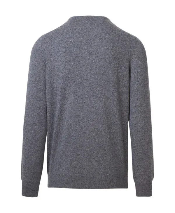 GRAN SASSO Long-sleeved Crewneck Jumper - Gray