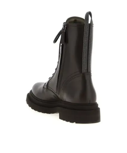 Brunello Cucinelli Lace-up Platform Combat Boots