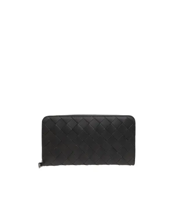 Bottega Veneta Logo Wallet - Black