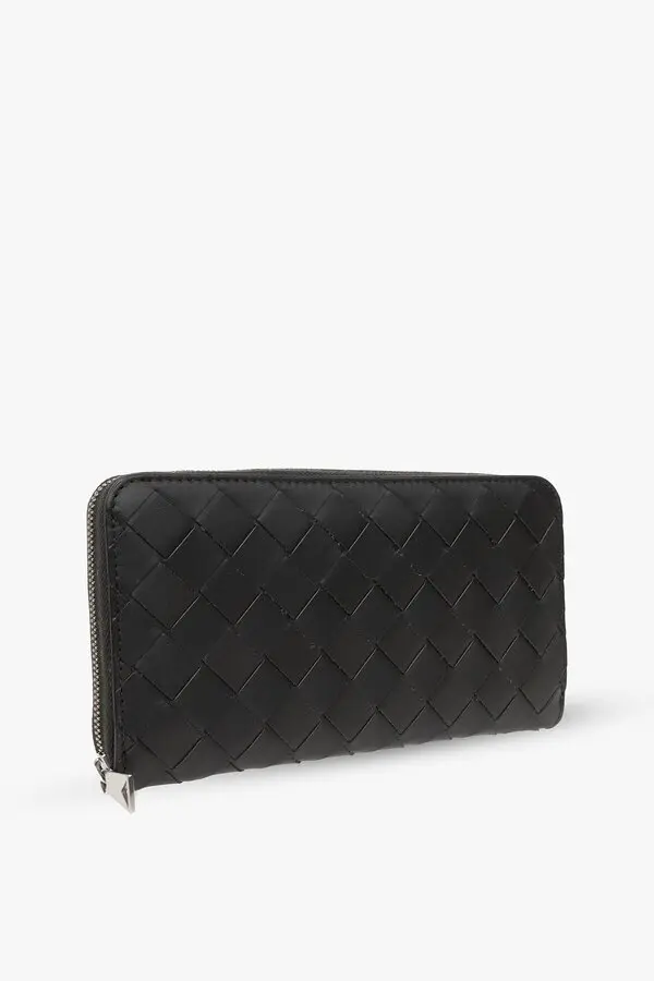 Bottega Veneta Logo Wallet - Black