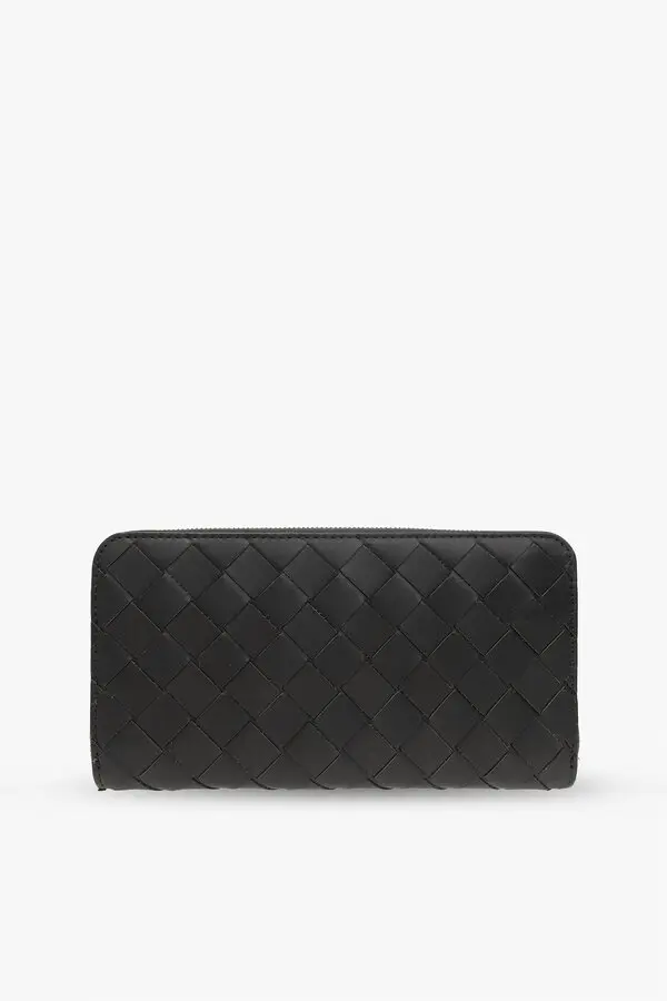 Bottega Veneta Logo Wallet - Black