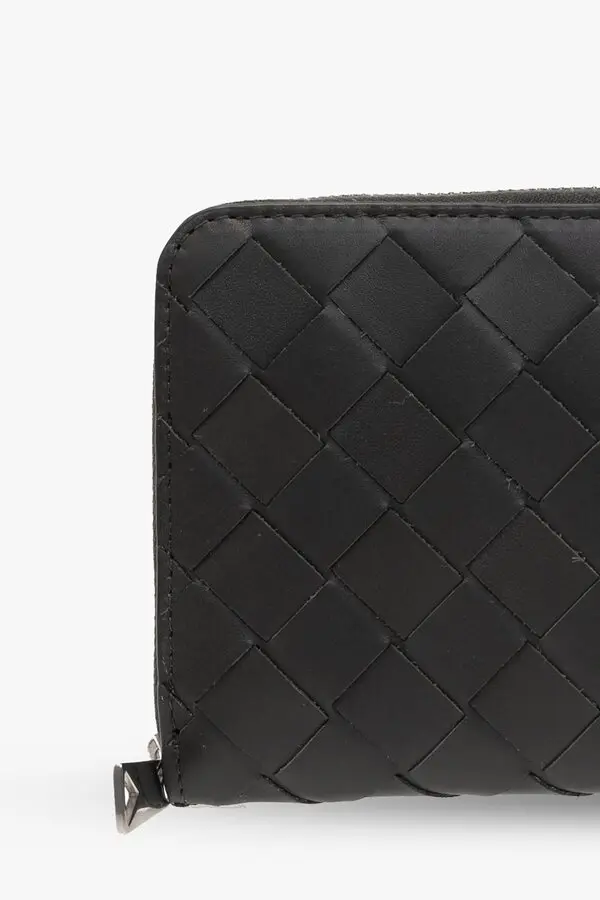 Bottega Veneta Logo Wallet - Black