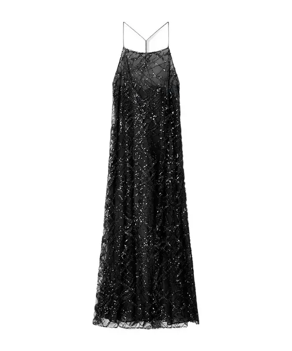 Emporio Armani Sequined Maxi Dress