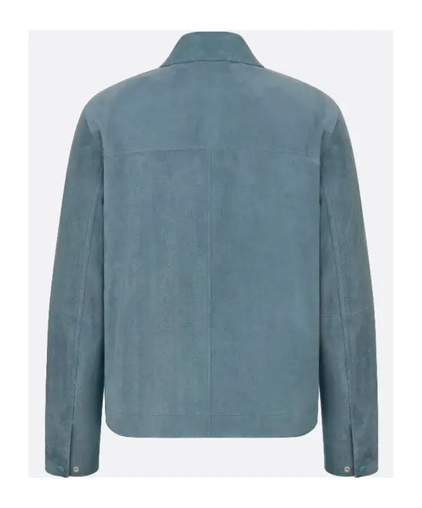 Dior Suede Blouson Jacket - Blue