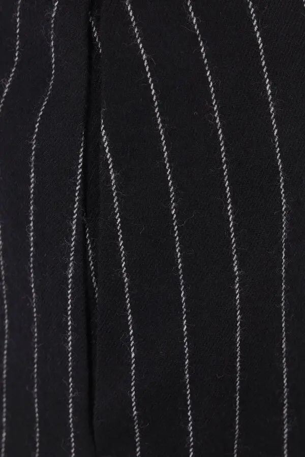 Alexander McQueen High-waisted Pleated Pinstripe Trousers