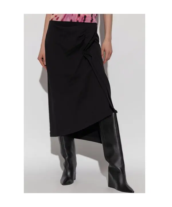 Dries Van Noten Asymmetrical Draped Skirt