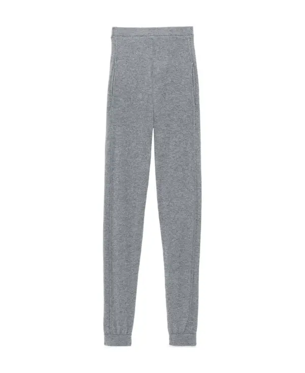 Saint Laurent High Waist Ribbed Leggings