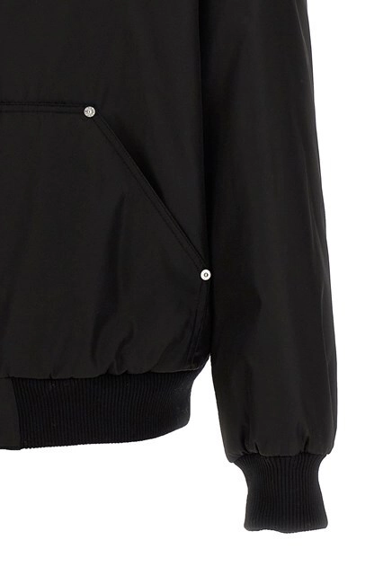Prada Re-nylon Zipped Hooded Jacket With Logo Detail