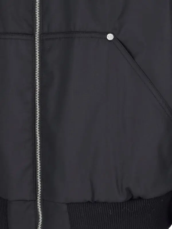 Prada Re-nylon Zipped Hooded Jacket With Logo Detail
