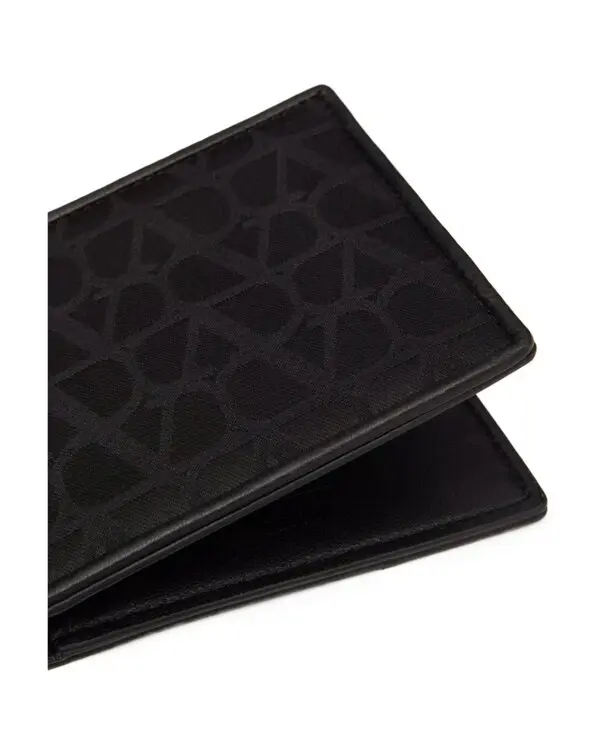 Valentino Garavani Toile Iconographe Logo Jacquard Bi-fold Wallet