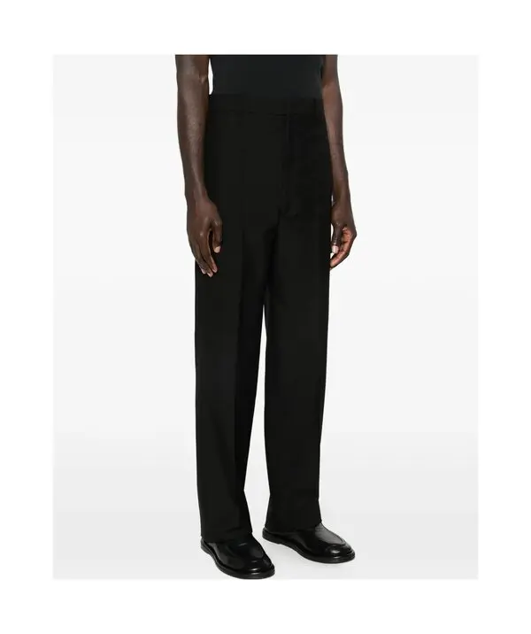 JIL SANDER Tailored Straight Leg Trousers - Black
