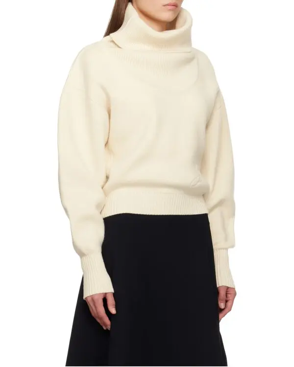 Jacquemus Pallone Turtleneck Knitted Sweater - Black