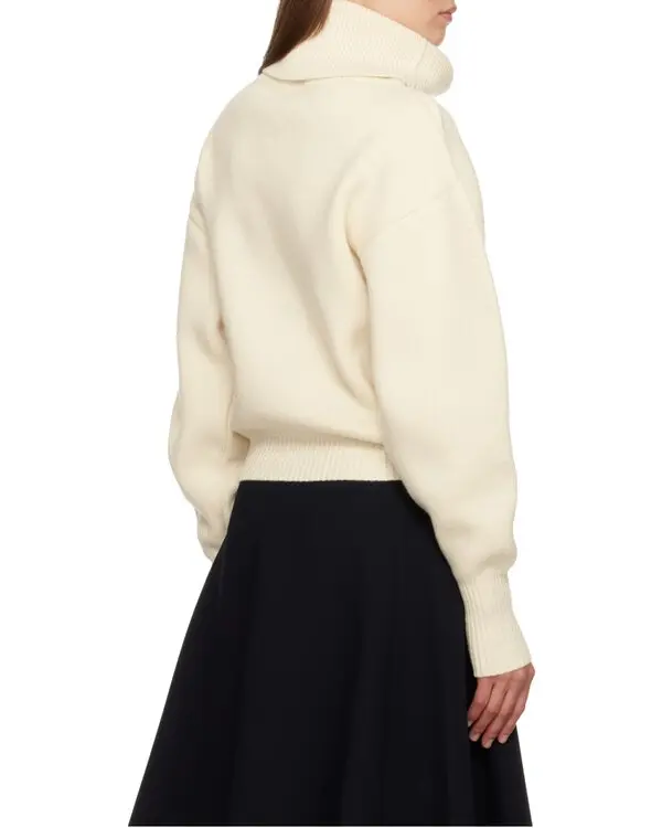 Jacquemus Pallone Turtleneck Knitted Sweater - Black