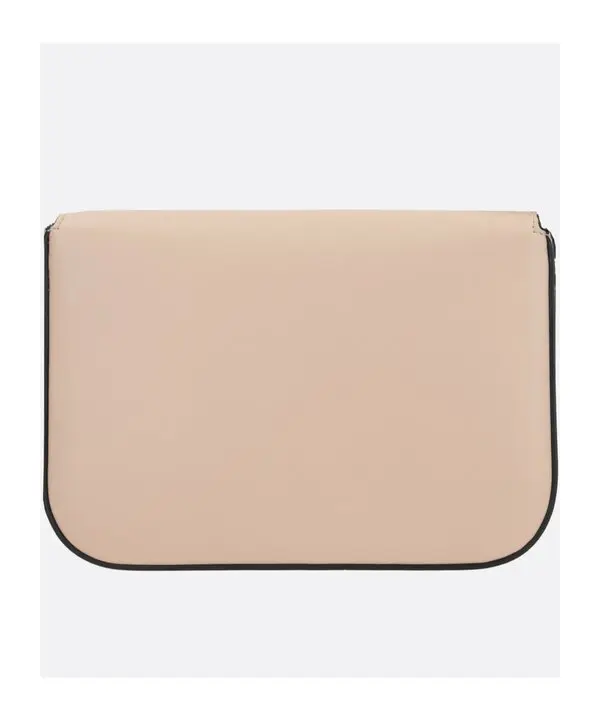 Prada Emblème Flip Shoulder Bag - Nude
