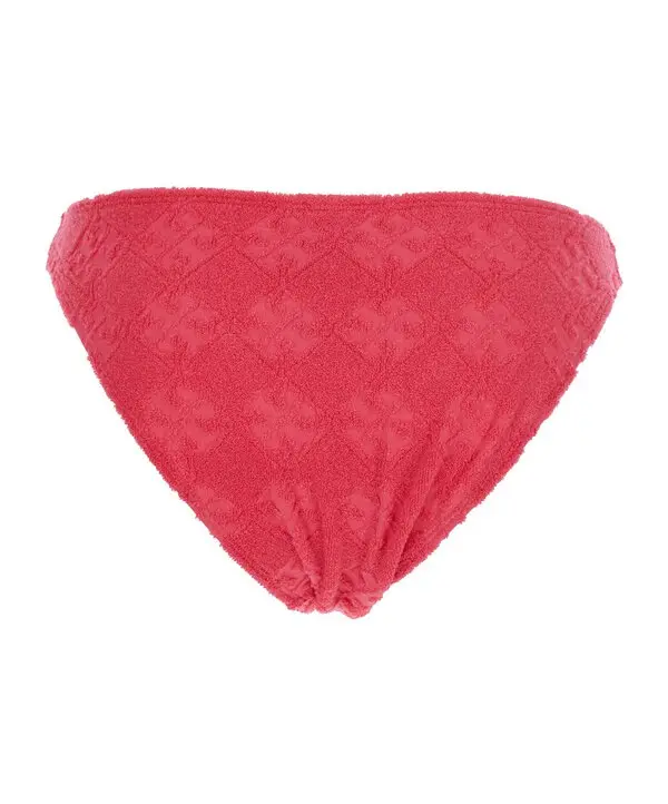 Tory Burch Low-rise Terry Cloth Bikini Bottoms - Pink