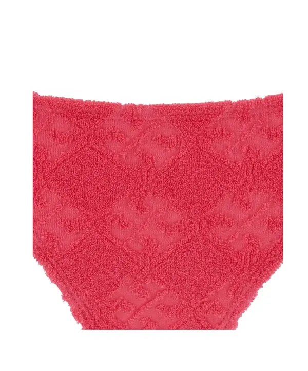 Tory Burch Low-rise Terry Cloth Bikini Bottoms - Pink