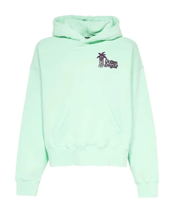 Palm Angels Double Logo Hoodie - White