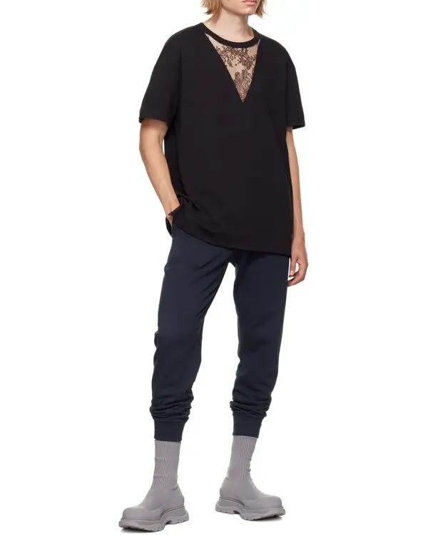 Alexander McQueen Logo Printed Sock-style Boots - Gray