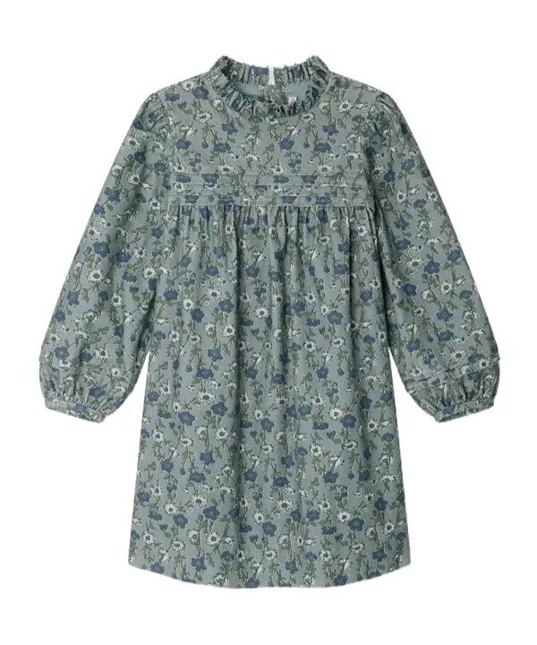 Bonpoint Topaz Floral Printed Ruffled Dress