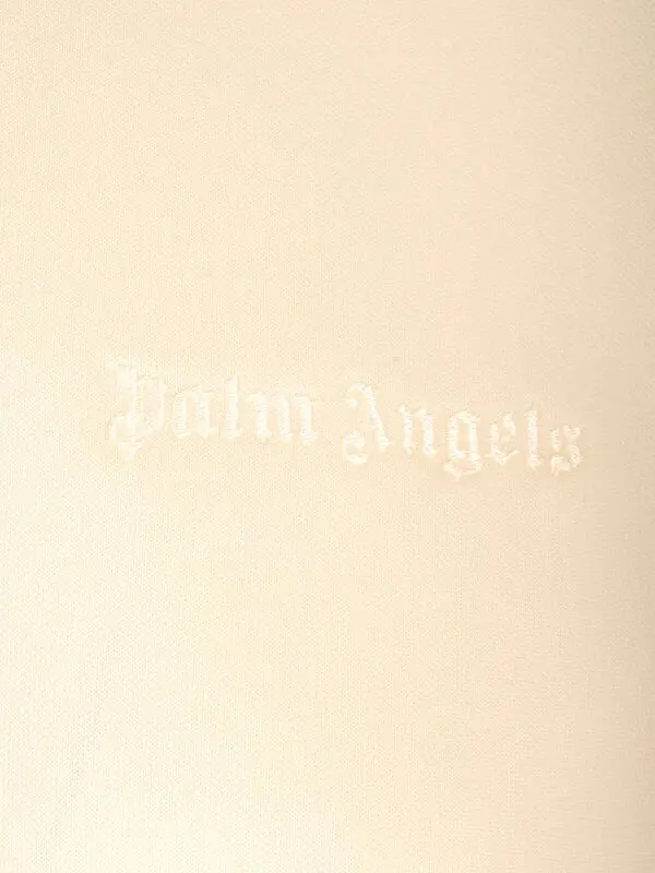 Palm Angels Logo Embroidered Buttoned Track Shirt - Nude