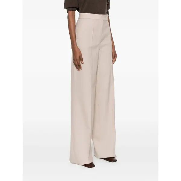 Max Mara Wide Leg Casual Pants - Nude