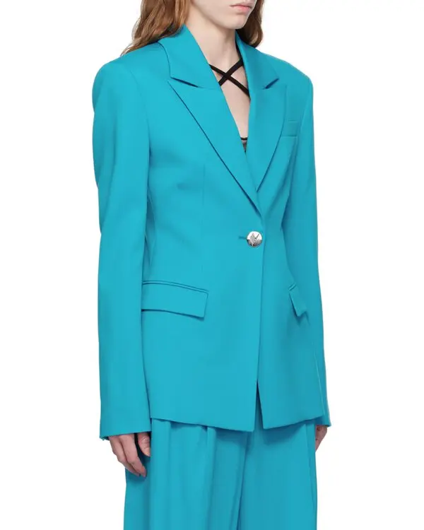 Attico Single-breasted Blazer - Blue