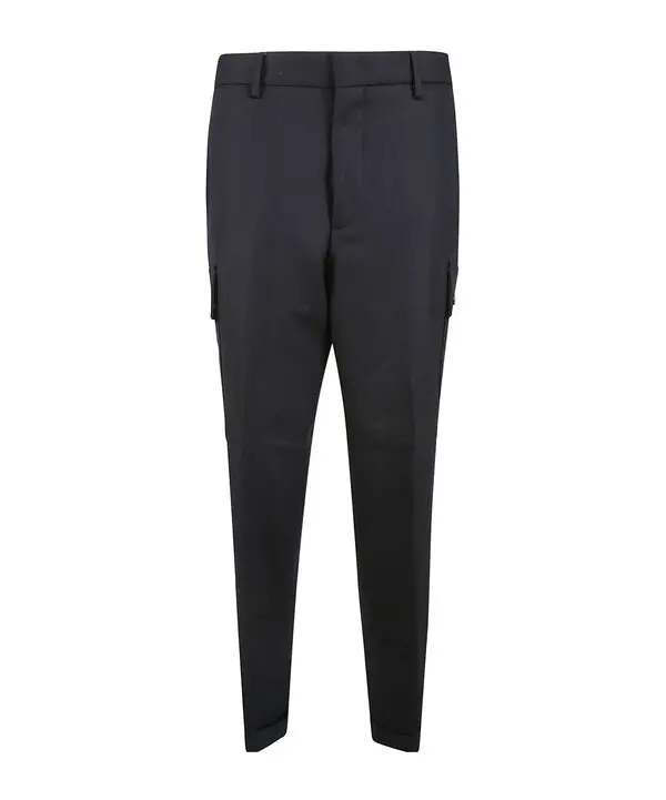Etro Stretch Tapered Cargo Trousers - Black