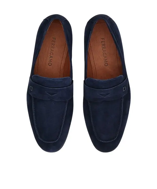FERRAGAMO Penny Loafer - Navy Blue