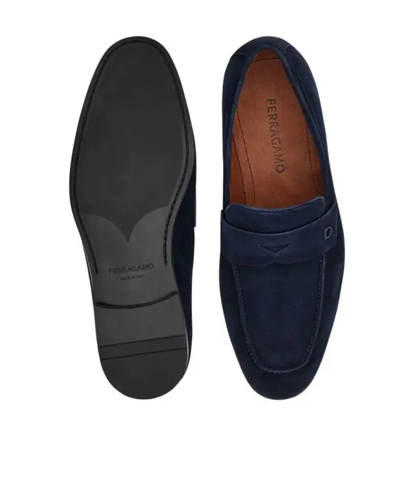 FERRAGAMO Penny Loafer - Navy Blue