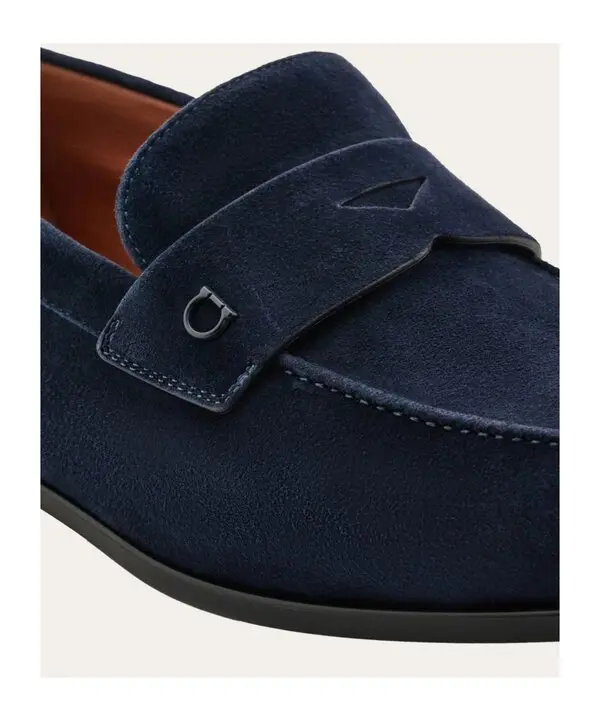 FERRAGAMO Penny Loafer - Navy Blue