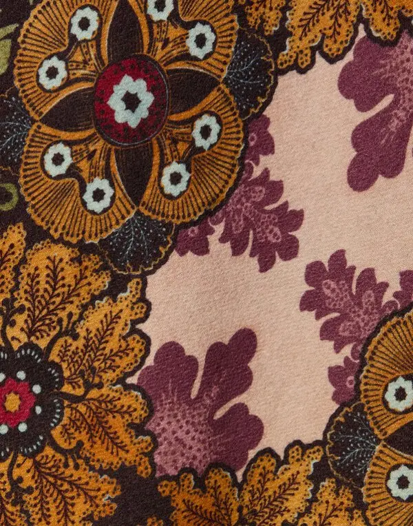 La DoubleJ Floral-patterned Wool Cape - Black