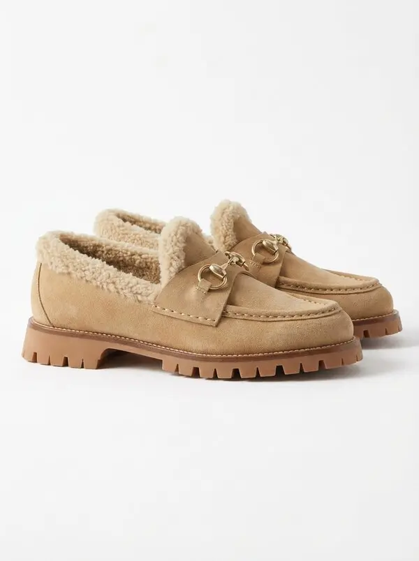 Gucci Loafer With Horsebit - Beige