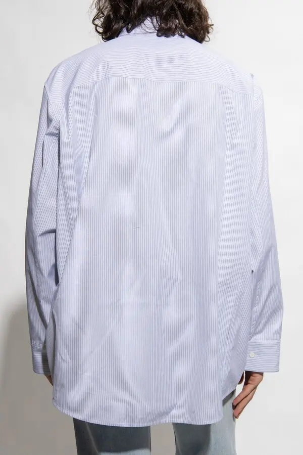JIL SANDER Striped Cotton Shirt - White