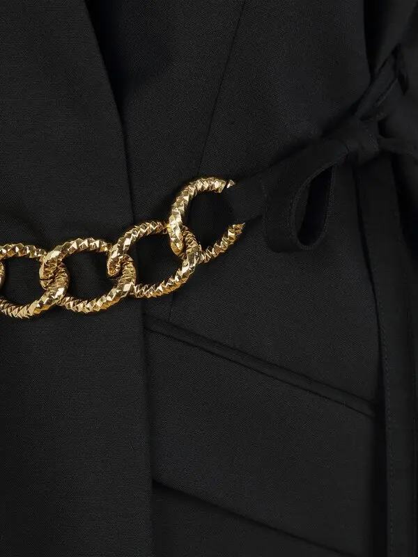 Givenchy Chain Embellished Sleeveless Jacket