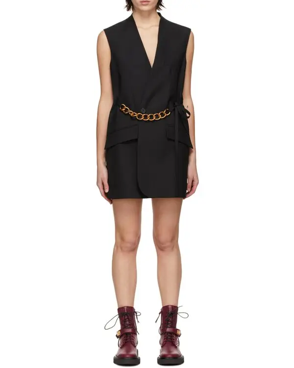 Givenchy Chain Embellished Sleeveless Jacket