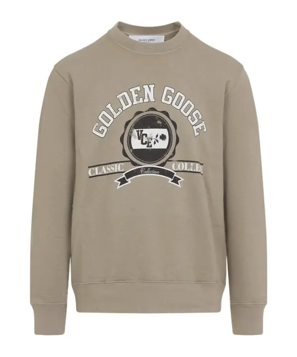 GOLDEN GOOSE Graphic Printed Crewneck Sweatshirt - Nude