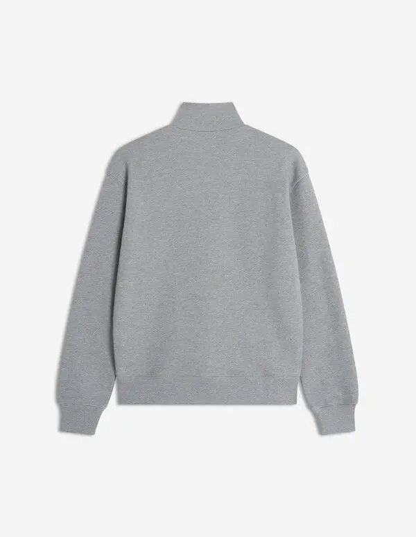 Maison Kitsuné Fox Patch Half-zip Sweatshirt - Gray