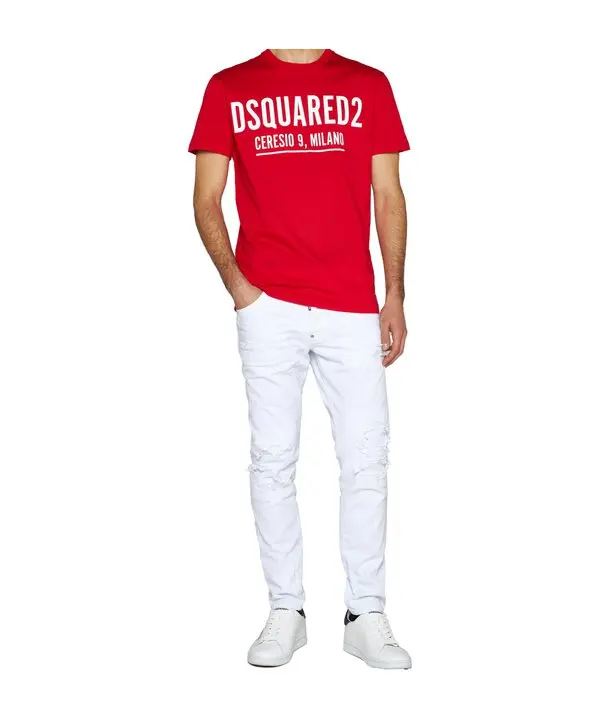 Dsquared2 Logo-printed Crewneck T-shirt - Red